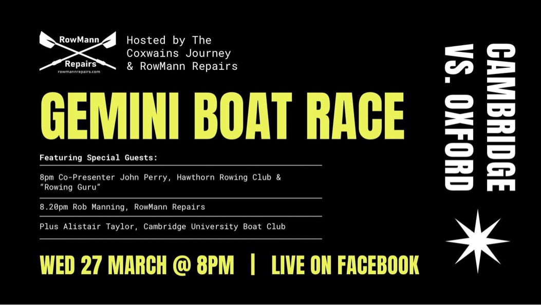The Gemini Boat Race - 2024 Regatta PREview! Live show - The Coxswains ...